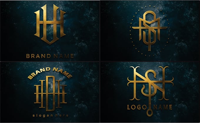 Do custom monogram logo and text initial letters design by Ilscreative ...