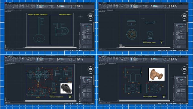 Design a 2d model of your autocad project by Wiselrobbie | Fiverr