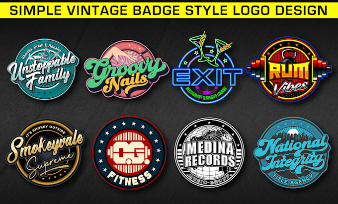 Do simple retro vintage logo in 24 hours by Sketchgraphicz | Fiverr