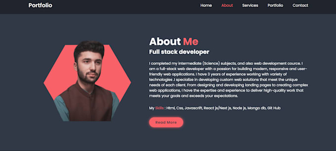 Create personal portfolio website with scalable design by Umair_khan23 | Fiverr