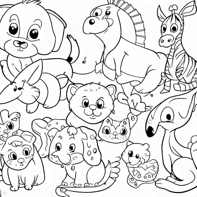 Draw coloring pages and books for all ages by Gama1995 | Fiverr