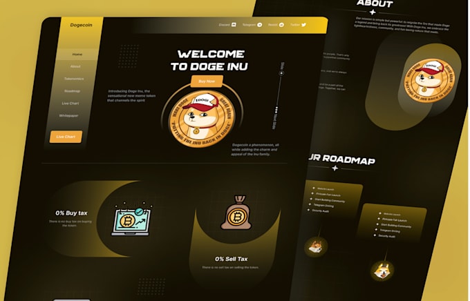 Build crypto landing page, meme coin website, meme token website by ...