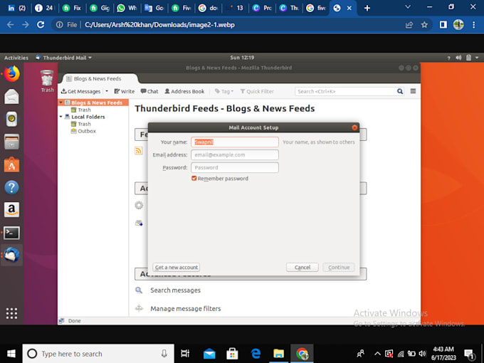 Configure thunderbird email, smtp server, pop3, imap, mail by ...