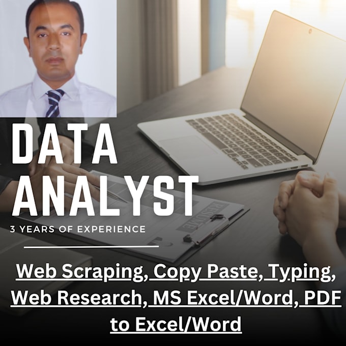 Do data entry, copy paste, typing, web research, ms excel by Mainulhossai | Fiverr
