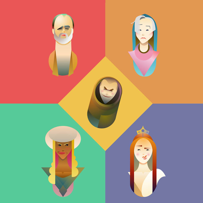 Create vectorized characters for you by Lydia_art | Fiverr