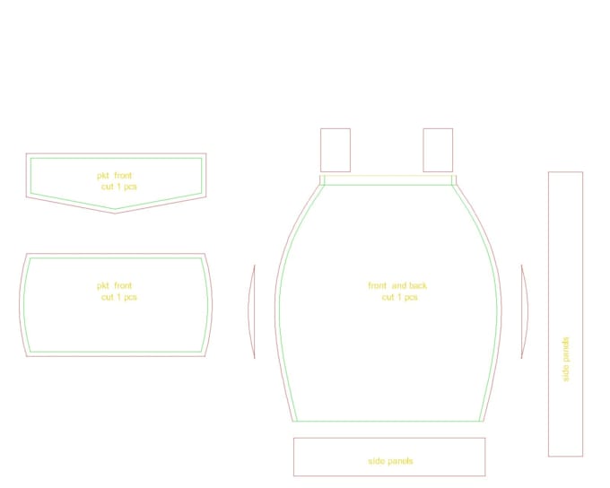 Create sewing leather items patterns template for you by Vish_patterns ...