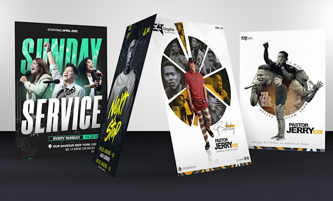 Design unique poster , flyer , banner , cover and card by ...