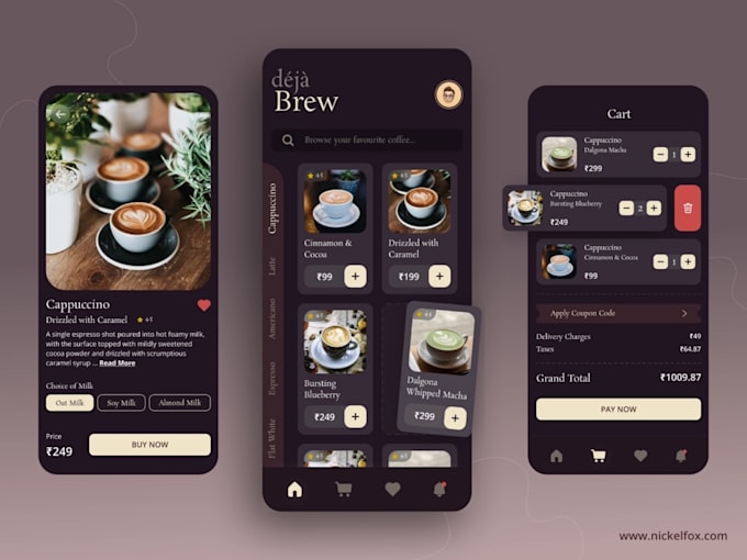 Create captivating mobile app ui ux designs with figma for ios and android by Bnechhab | Fiverr