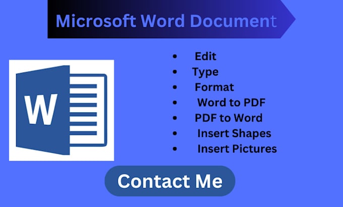 Design, format, create, edit, type your ms word document by ...