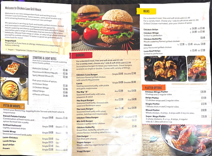 Design attractive and best menu card by Faith_believe8 | Fiverr