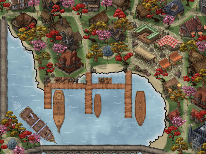 Make a high detailed map by Homebrew_maps | Fiverr