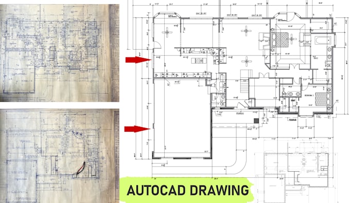 Be your architect for 2d floor plan drawing, redrawing, drafting, and ...