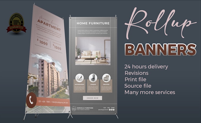 Design retractable banner, standup banner and pull up banner by ...