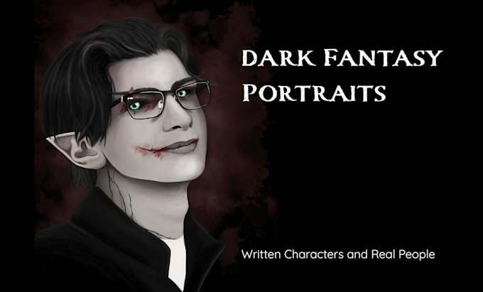 Draw realistic, fantasy character portrait by Tthvivian | Fiverr