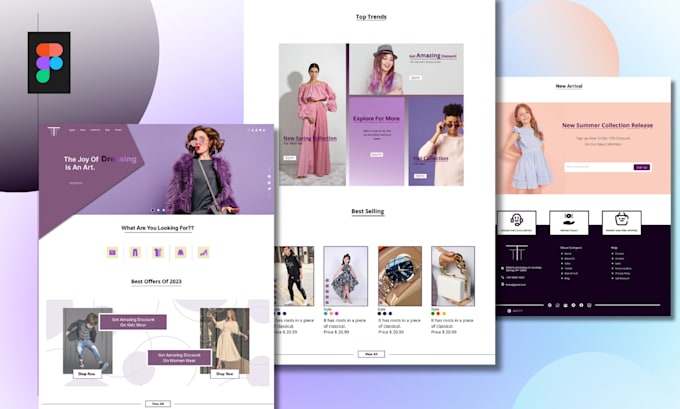 Create responsive ecommerce ui design in figma by Sana18303 | Fiverr
