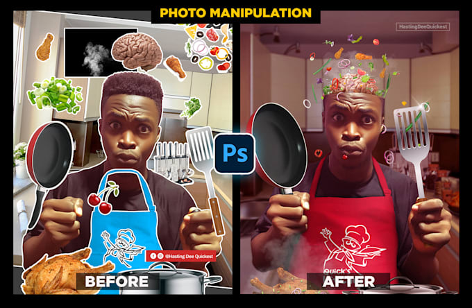 Edit professional photo manipulation using photoshop by Hastingdeequick ...