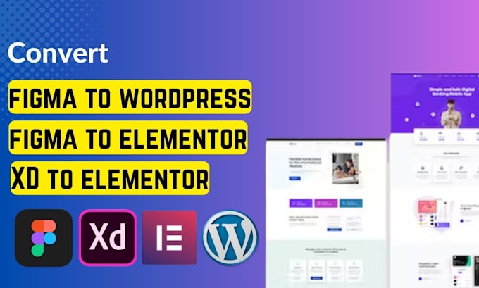 Do convert figma to wordpress or figma to elementor by Hsrobiul | Fiverr