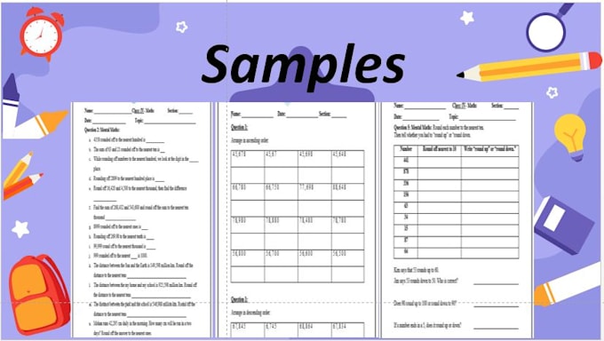 Create custom maths worksheet, questions, quizzes, assignments, and ...