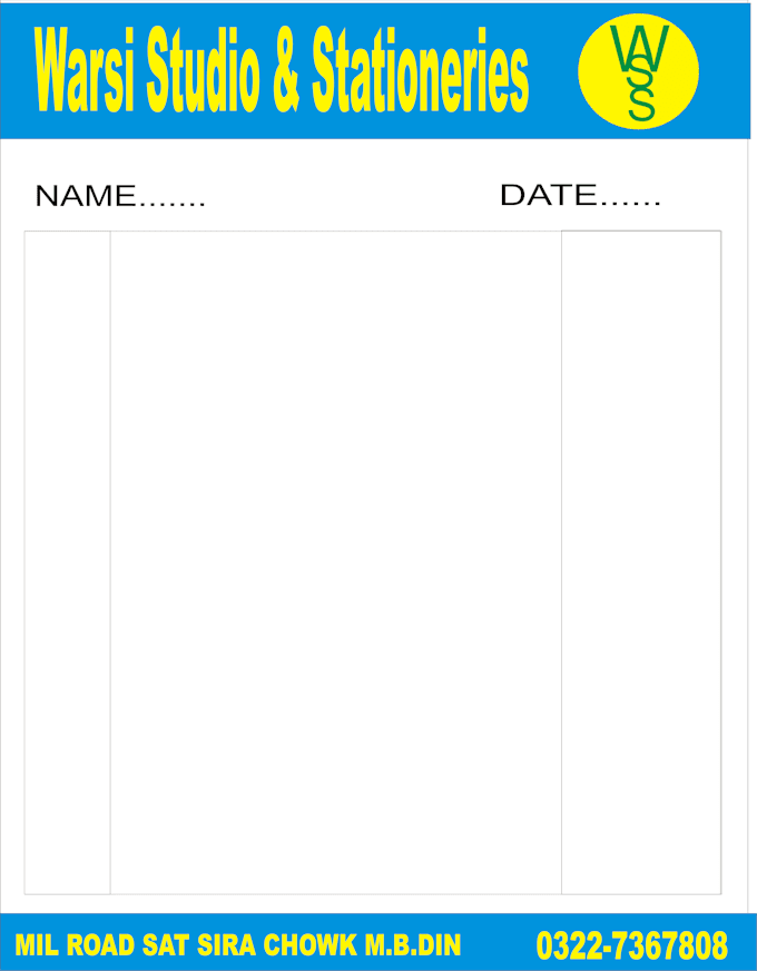 Design a shop billing pad by Warsistudio075 | Fiverr