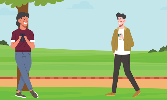 Create unique 2d flat vector illustrations by Shehzadkhanrind | Fiverr