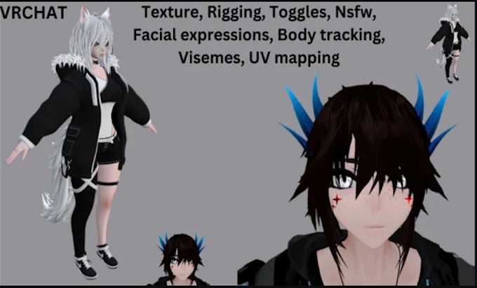 Do custom furry avatar, fursona vrchat avatar 3d model vr character ...