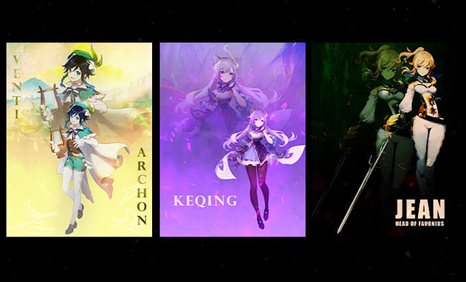 Make character posters and flyers by Ariescreate | Fiverr