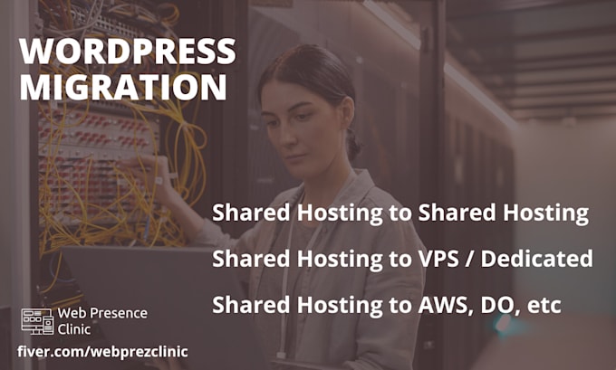 Migrate your wordpress site from one host to another by Webprezclinic | Fiverr