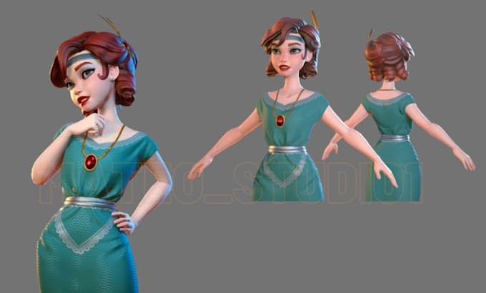 Create stylized 3d character modelling for your game or animation by ...