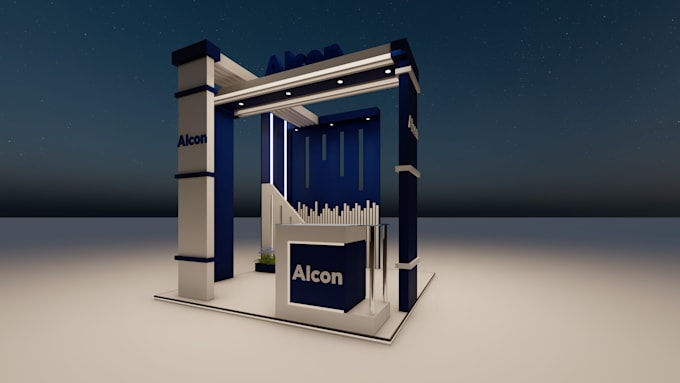 Design a unique 3d booth by Hanafi2 | Fiverr
