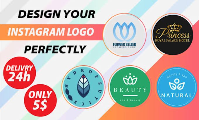 Design a custom instagram logo luxury in 12h by Leela_tec | Fiverr
