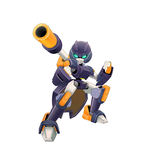 Create mecha or robot in chibi anime style by Mamed_04 | Fiverr