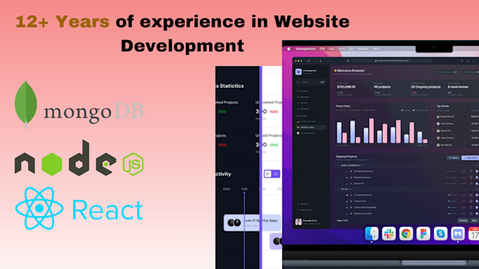Develop a full stack website with react, node js, and mongodb by ...