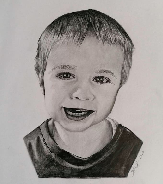 Draw A4 Portraits In Pencil From Reference Photo By Frostportraits Fiverr