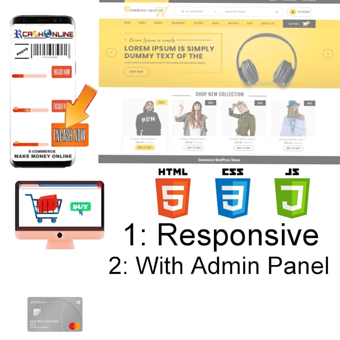 Create a website using html, tailwind css and javascript by ...