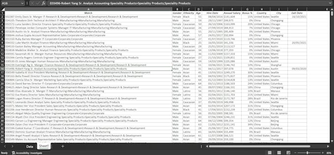 Create spreadsheets, perform calculations create charts, clean data by ...