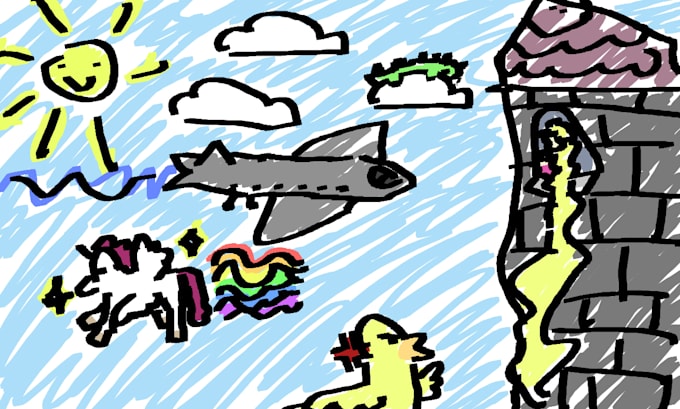 Create a badly drawn drawing of whatever you want by Asuki_ | Fiverr
