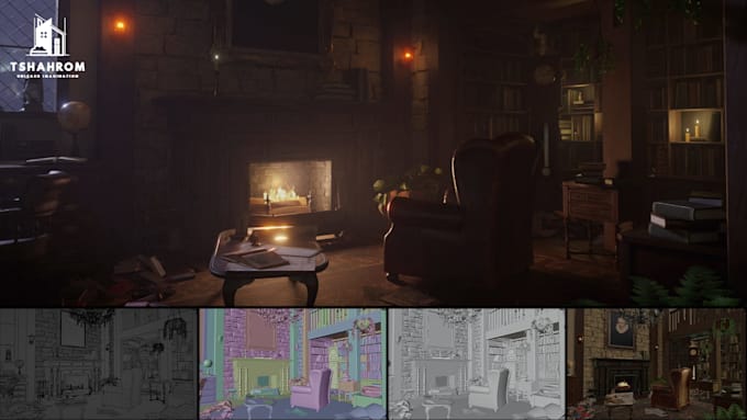 Design and render realistic 3d levels with immersive lighting and ...