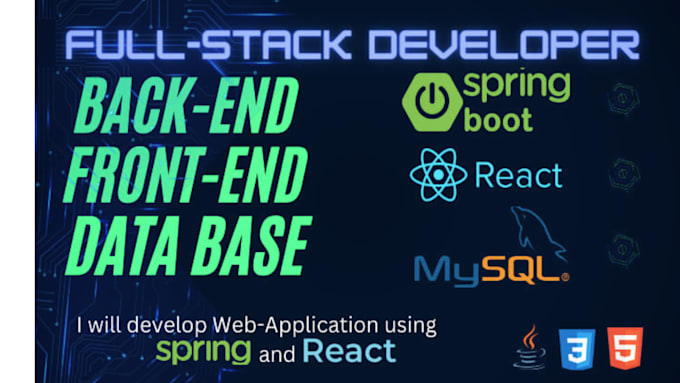 Be Your Full Stack Web Developer In React Spring Boot Ruby On Rails By Arhuzaifa Fiverr
