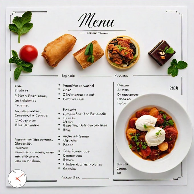 Do excellent menu design for restaurant, bar, cafe and club by ...