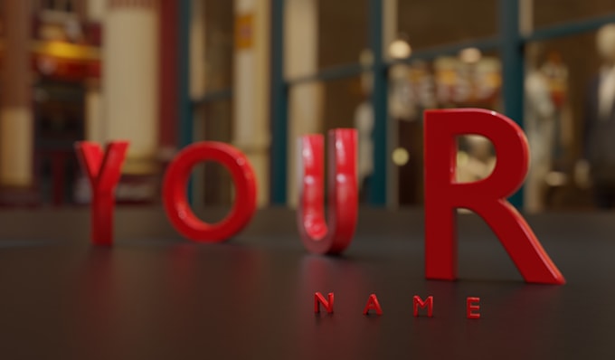 Make a custom 3d wallpaper with your name or logo by Quantum_digi | Fiverr