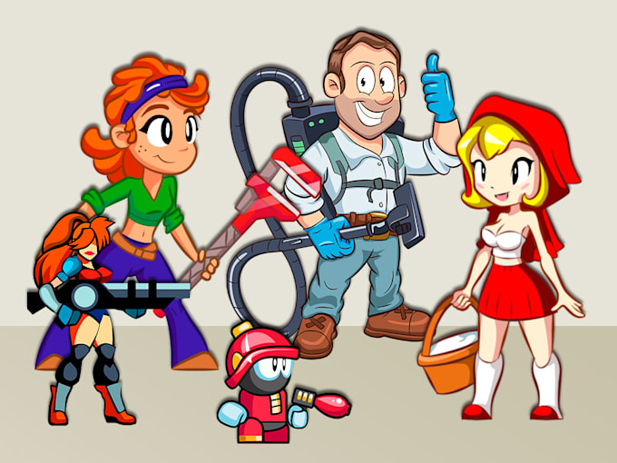 Draw cool 2d game characters for your new great project by Karzanov ...