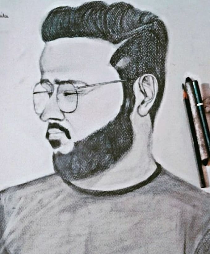 Draw realistic sketch of your picture in just 4 days by Mahamartist ...