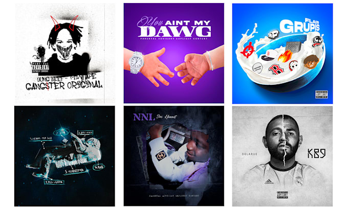 Design professional album cover art hip hop, rap and trap by Gfxflush ...