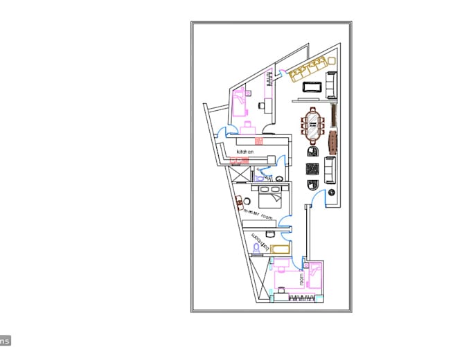 Draw any 2d cad drawings with unique designs by Eng_menaa | Fiverr