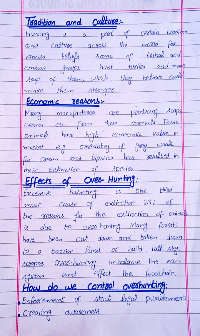 Deliver you hand written assignments and notes by Malikmunirislm | Fiverr