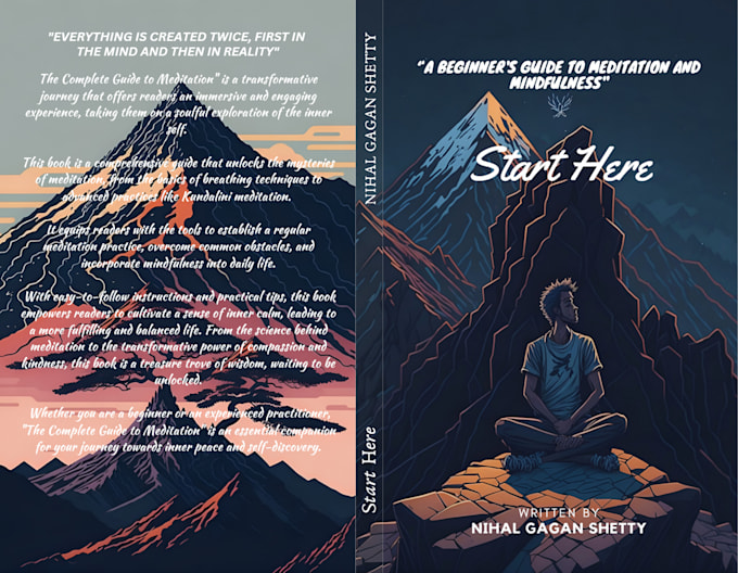 Book front and back cover design by Nihalgagan | Fiverr