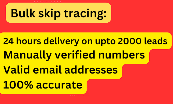 Real estate skip tracing and bulk skip tracing for you by ...