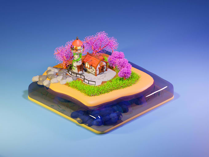 Create stylized low poly 3d models and characters for games by ...