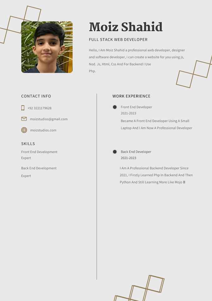 Be Your Expert Web Developer Html Css Php Js Python By Moizshahid2 Fiverr