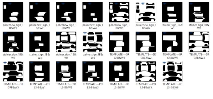 Create template for your fivem car and livery by Youshabaloch | Fiverr